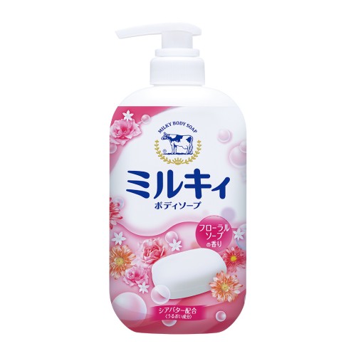 COW牛乳石碱 浓密泡沫沐浴露 牛奶花香 500ml