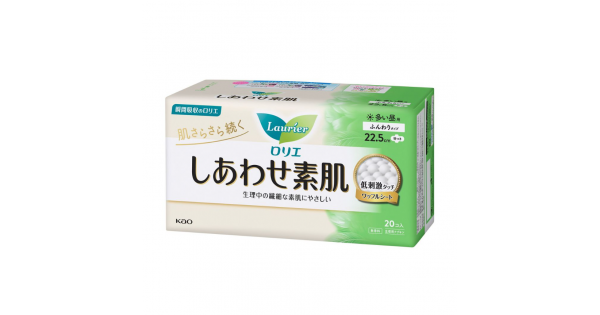 KAO花王 Laurier乐而雅素肌F系列日用卫生巾 22.5cm20片